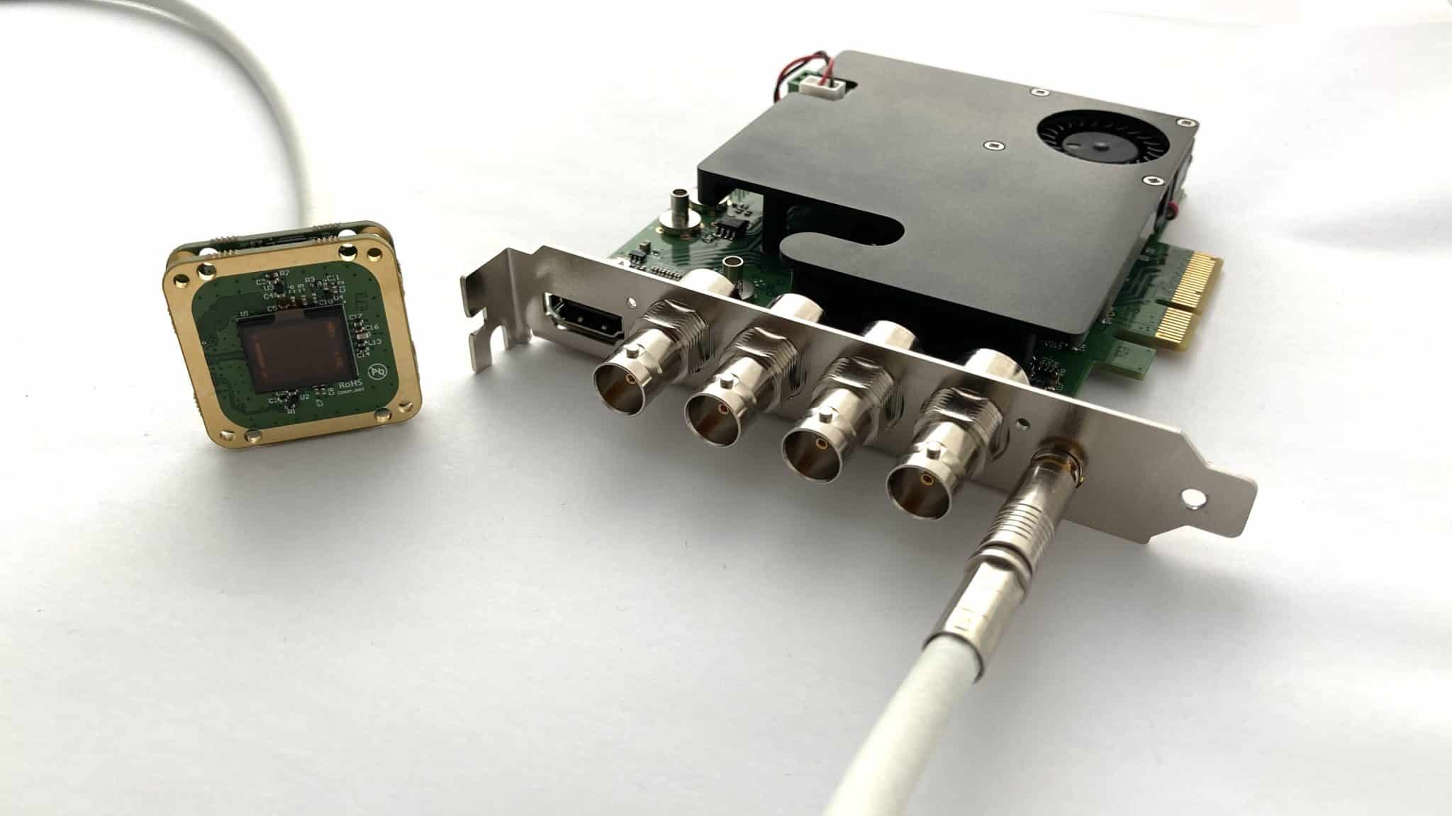 4K Remote-Head PCIe Camera Module in square form factor